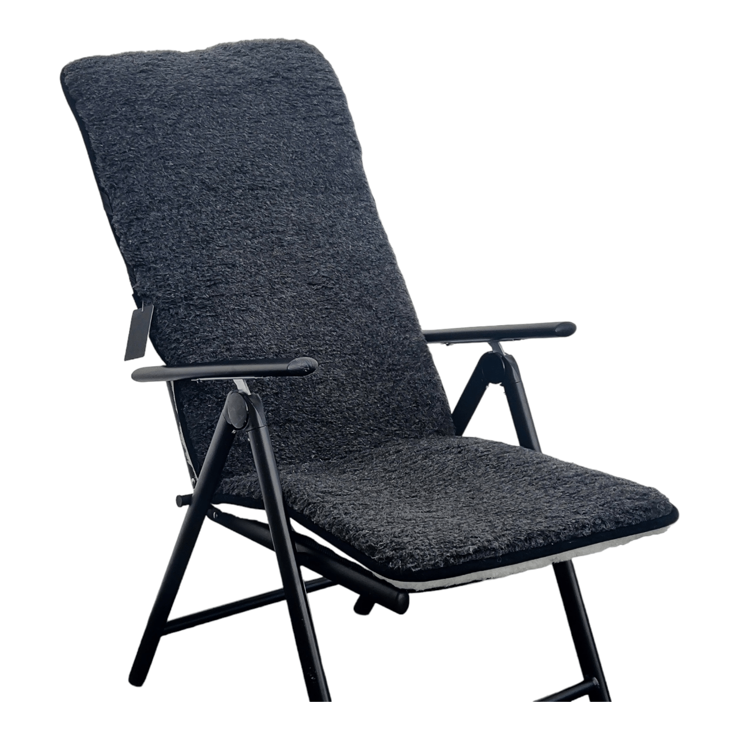 1 stk Sittepute i ull til campingstol og andre stoler med høy rygg. Gr ...